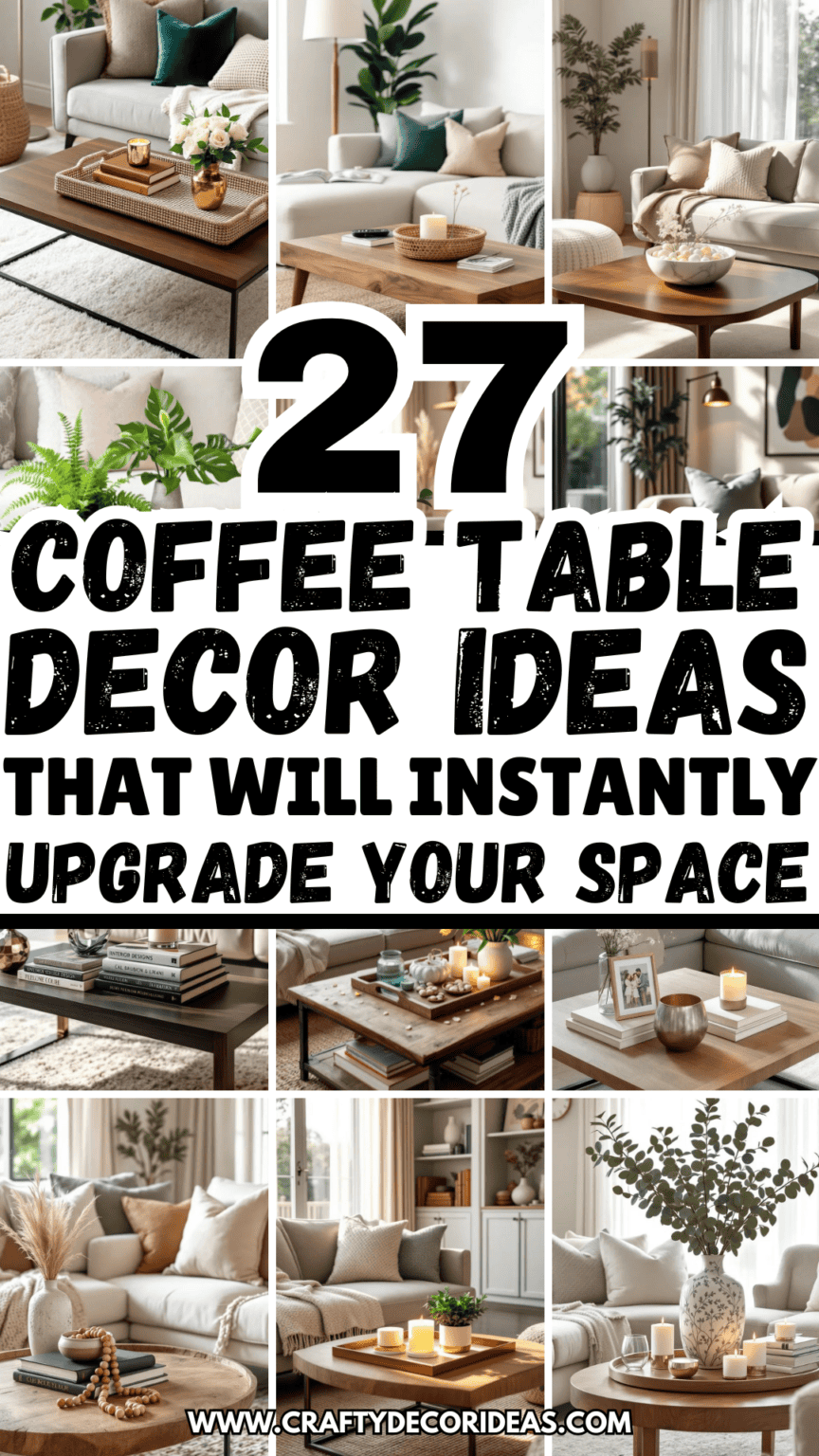 27 Coffee Table Decor Ideas for a Cozy and Chic Look