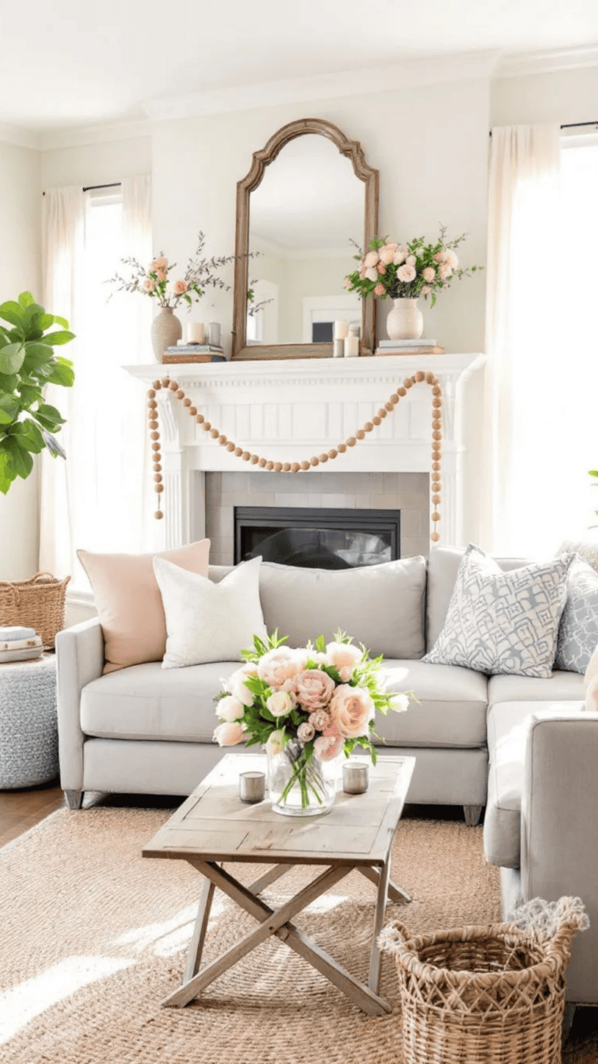 24 Stunning Spring Mantle Decor Ideas to Refresh Your Home!